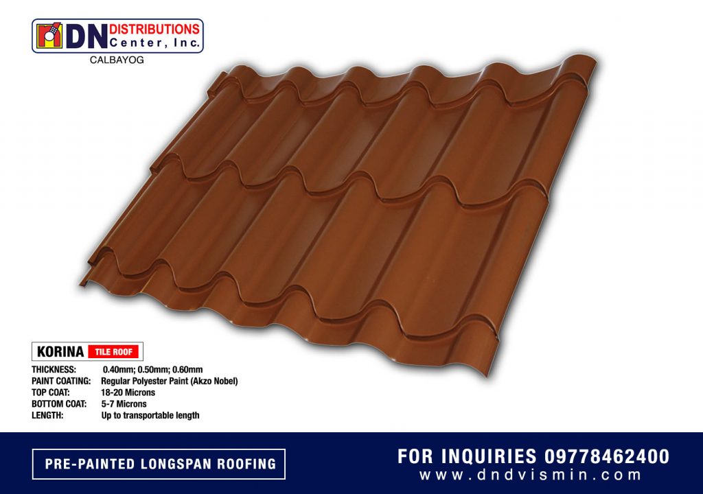 Korina Tile Roof – DN Distribution